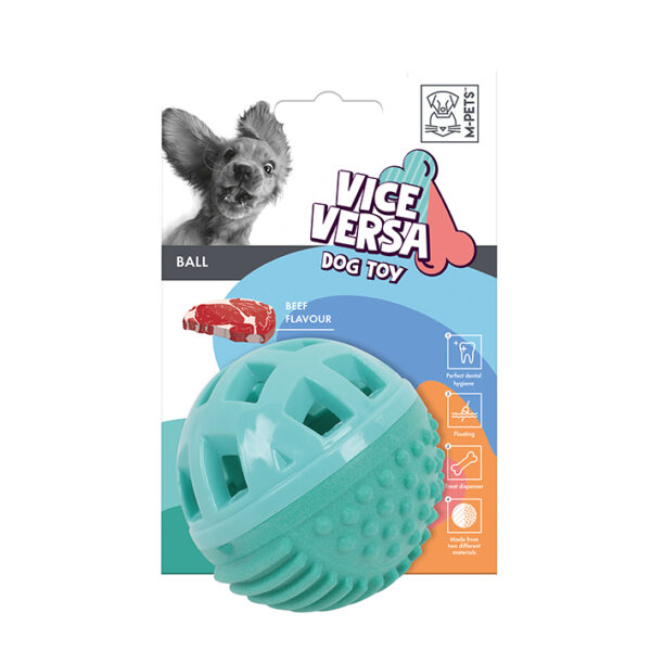 Vice Versa Ball - Beef Scent • Valemount Trading • M-Pets Dog Toys